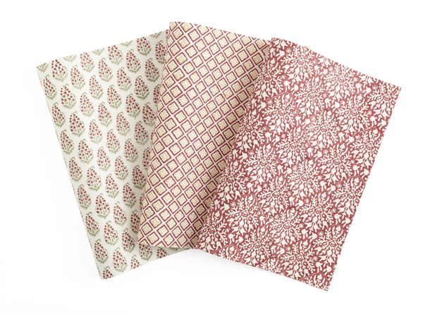 Wrapping Paper with Mixed Print in Red – Chamois Shop