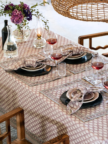 Linen napkins with Cypress print in Rose – Chamois Shop