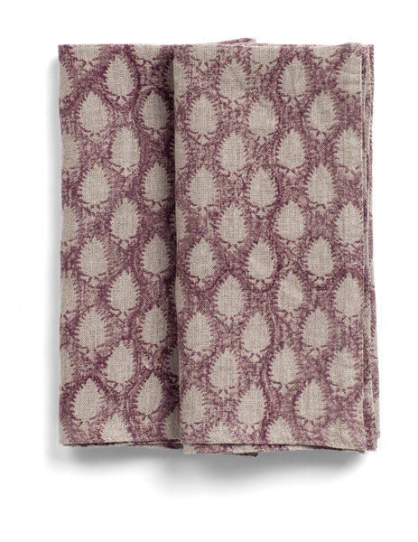 Linen napkins with Cypress print in Rose – Chamois Shop